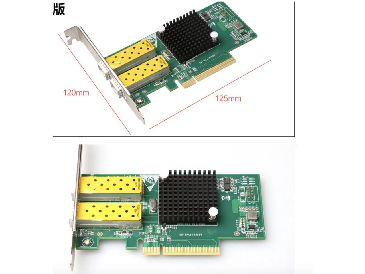 Dual Ports PCI Express PCI-E X8 10G lan card for Intel 82599 10/100 ...