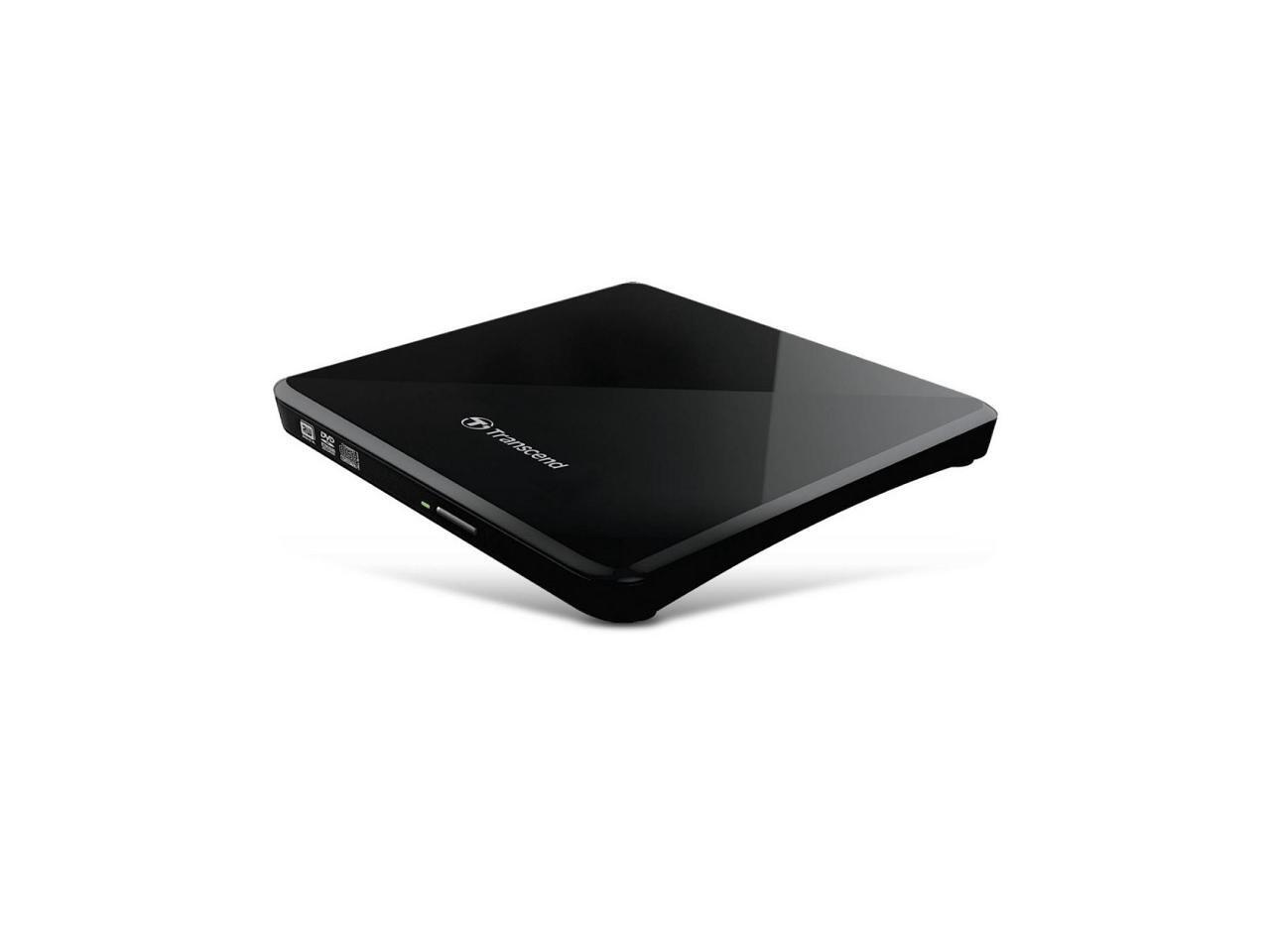 Transcend 8X External Slim Portable DVD Writer USB TS8XDVDS-K Black ...