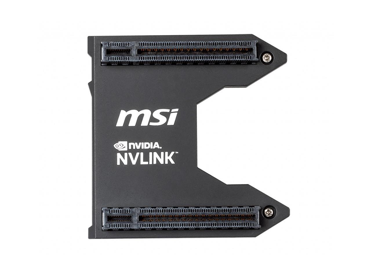 MSI NVLink GPU BRIDGE 2 way 3 Slot 60mm Compatible RTX 2080 Ti series ...