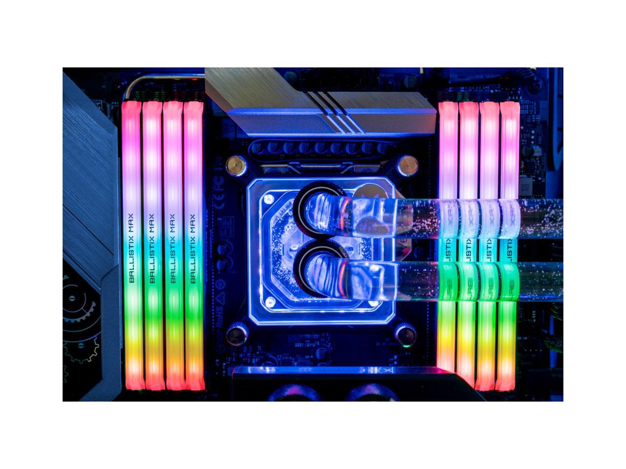 Crucial Ballistix MAX RGB 4400 MHz DDR4 DRAM Desktop Gaming Memory Kit ...