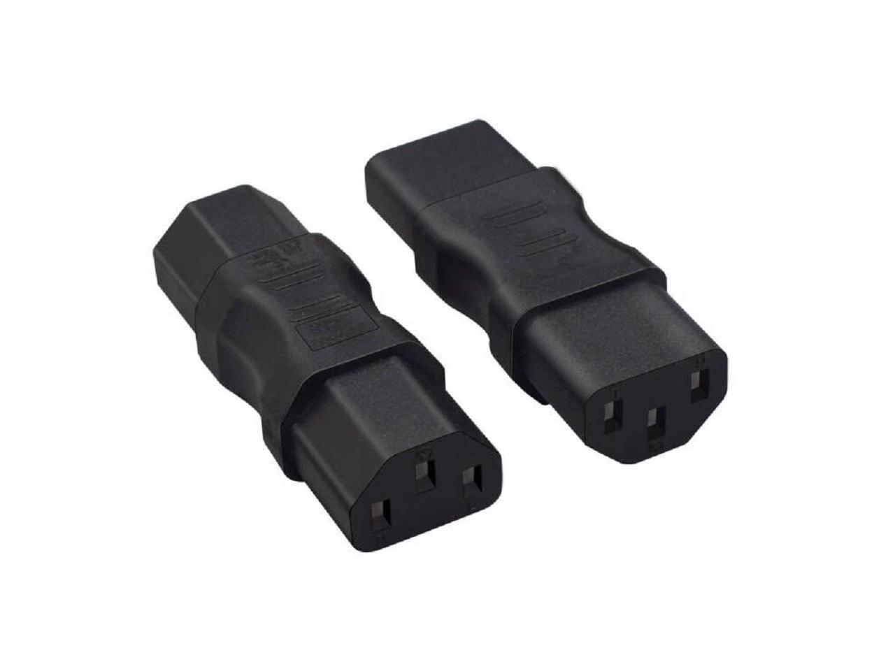 (2 Pack)C13 to C13 Power adapter, IEC 320 C13 Female to C13 Female ...