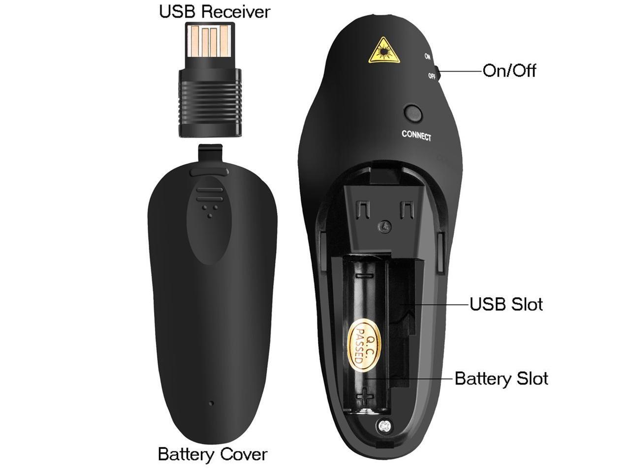 Wireless Presenter with Laser Pointer ,RF 2.4GHz Wireless Presenter ...