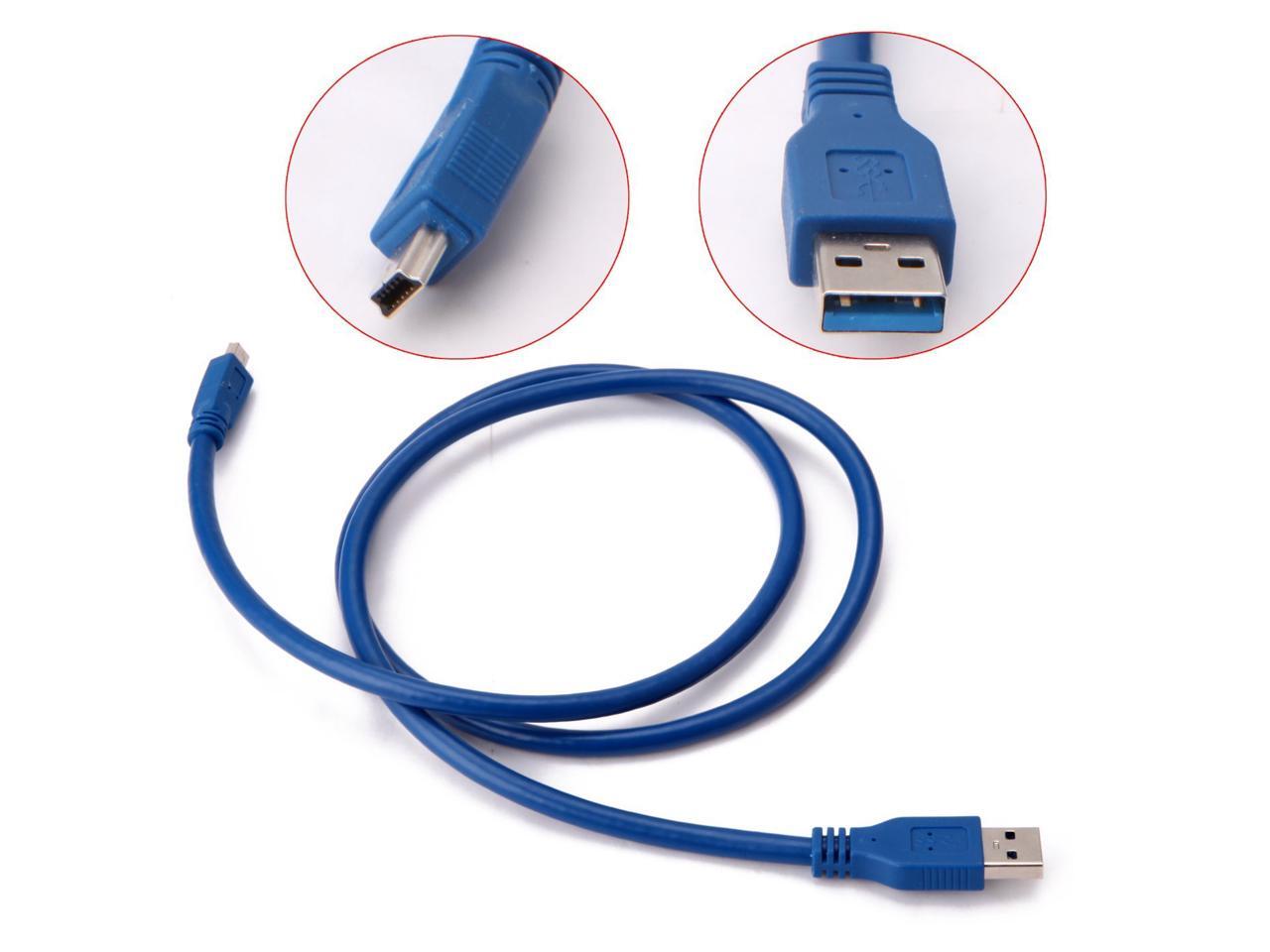 USB 3.0 Male to Mini-USB mobile hard disk data cable mini T-type cable ...