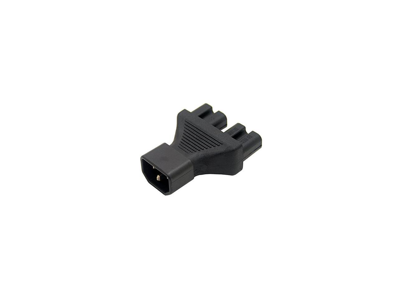 IEC320 C14 to 2xC15 Power Plug adapter, IEC 320 C14 to Dual C15 Y Split ...