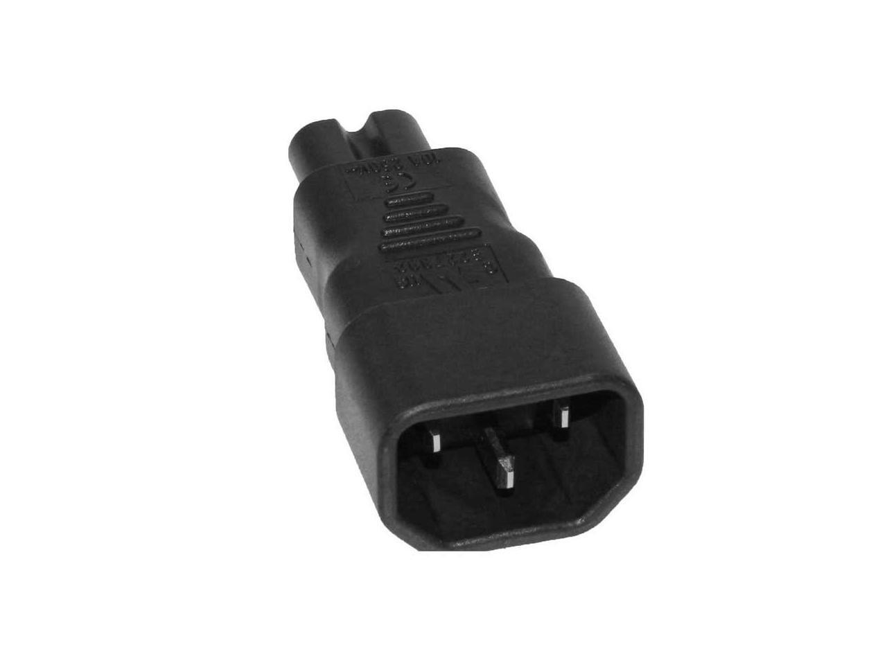 IEC C14 3 prong plug to C7 2 prong receptacle,IEC 320 C14 3 Pin Male To ...