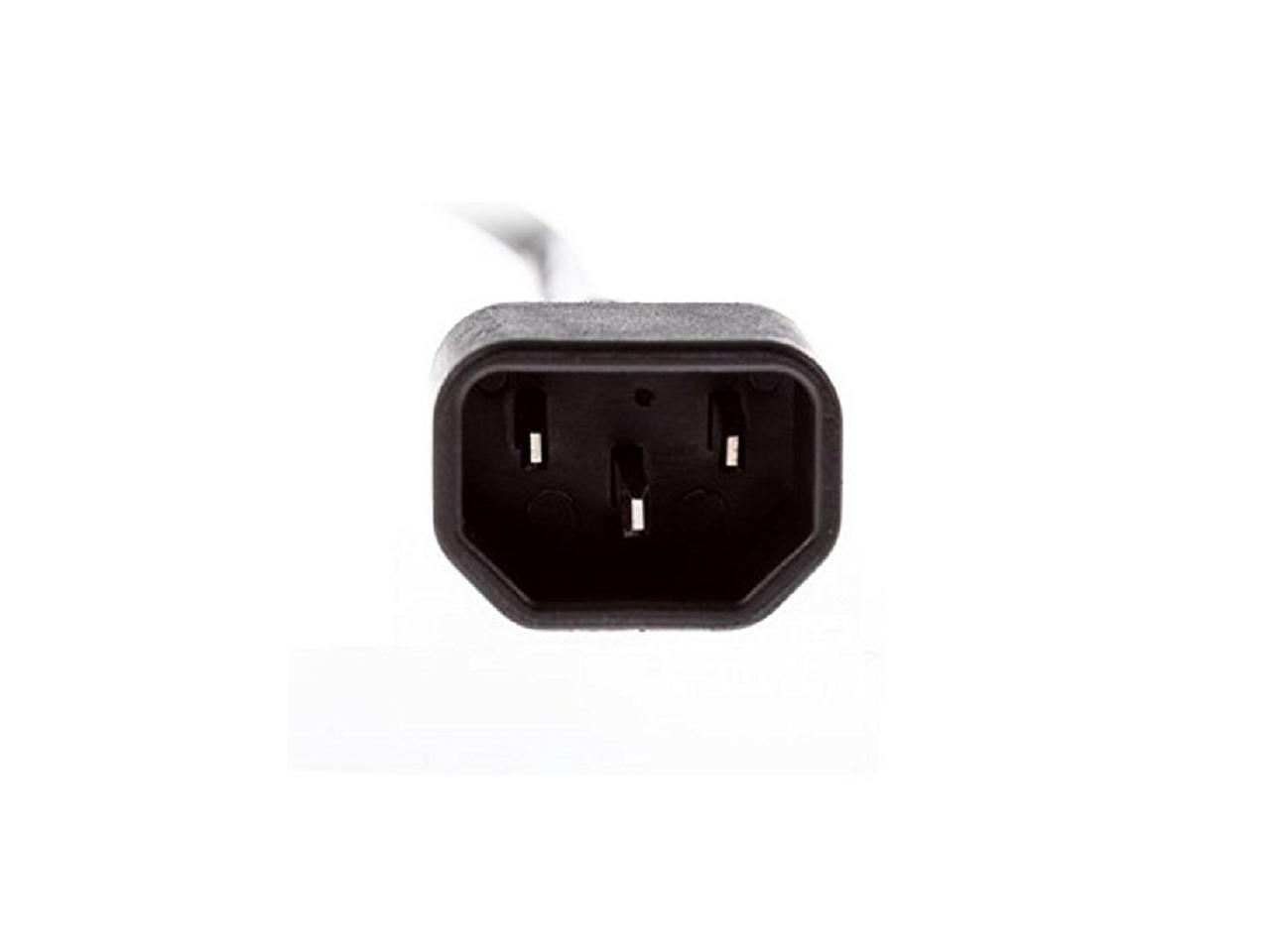 Standard Molded IEC 320 C14 Socket to IEC C7 Plug AC Power Adapter ...
