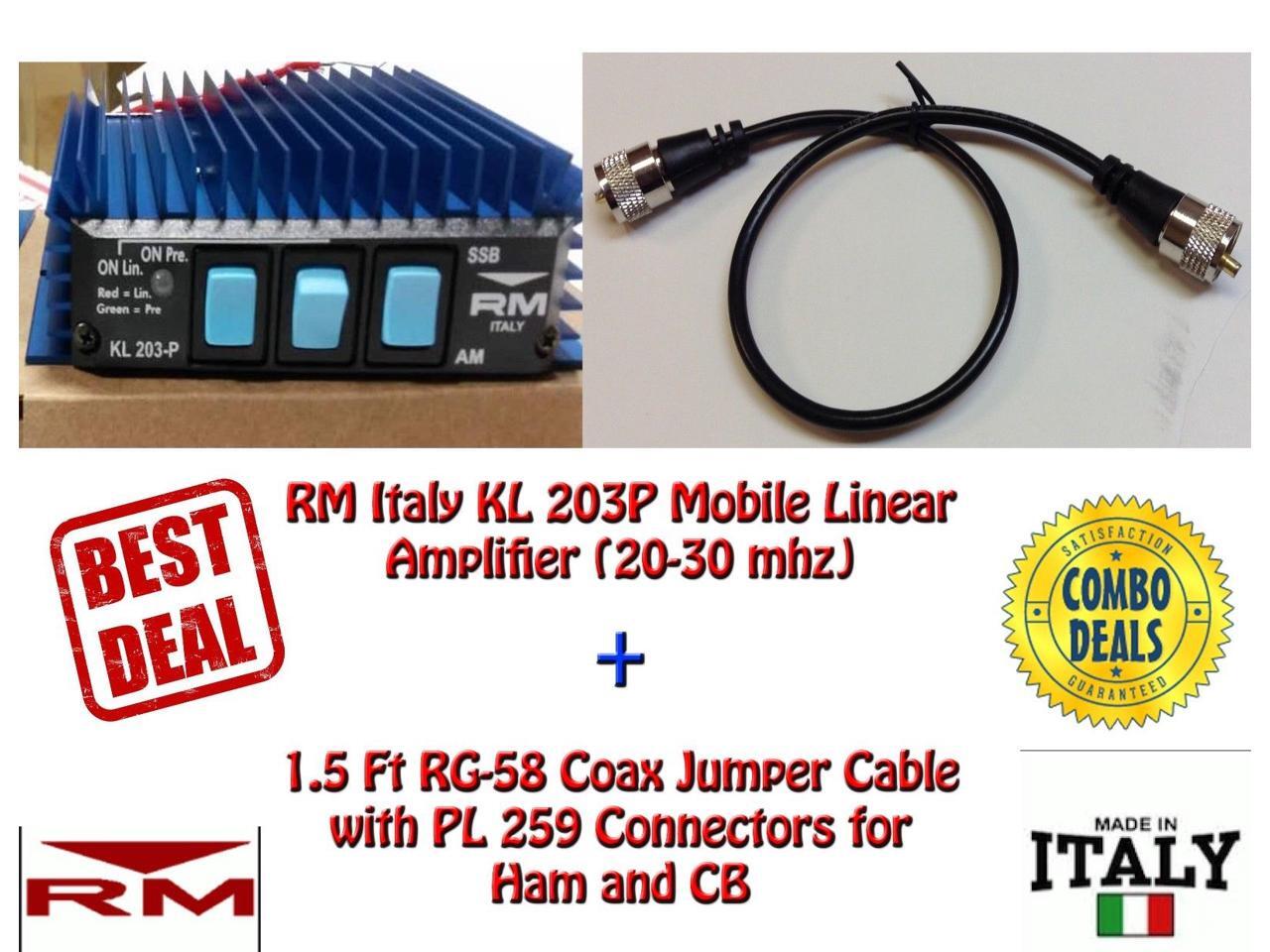 RM KL 203P Mobile Linear Amplifier with 1.5 Ft Jumper Cable - Newegg.com