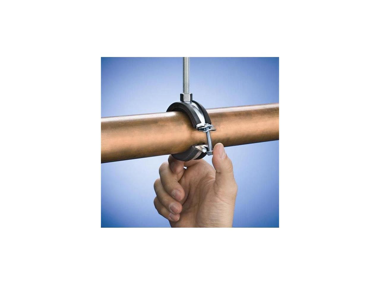 NVENT CADDY 454017 EZ-Riser Superfix Cushioned Pipe Clamp,Size 4 In ...