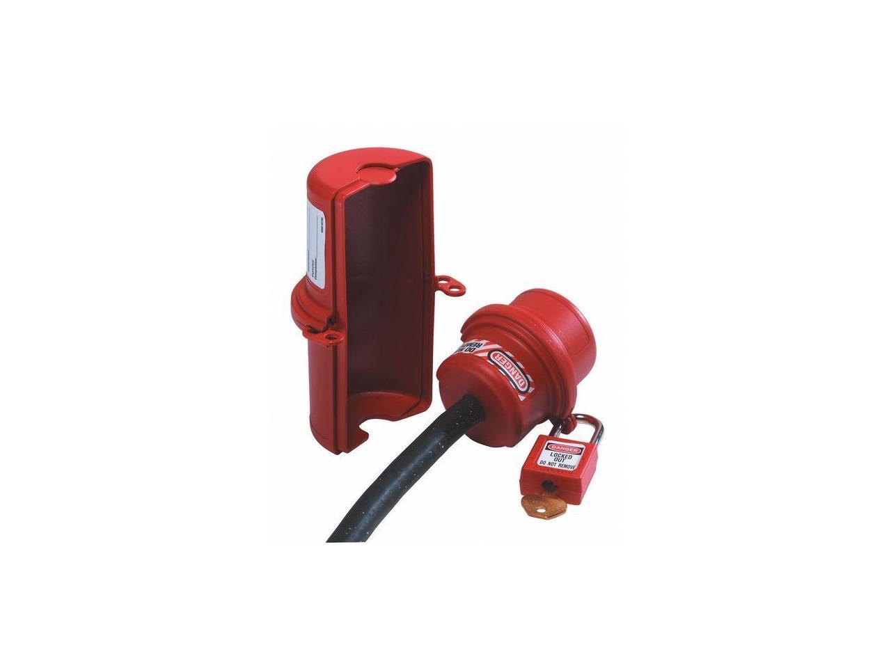 MASTER LOCK 487 Plug Lockout,Red,9/16In Shackle Dia. - Newegg.com