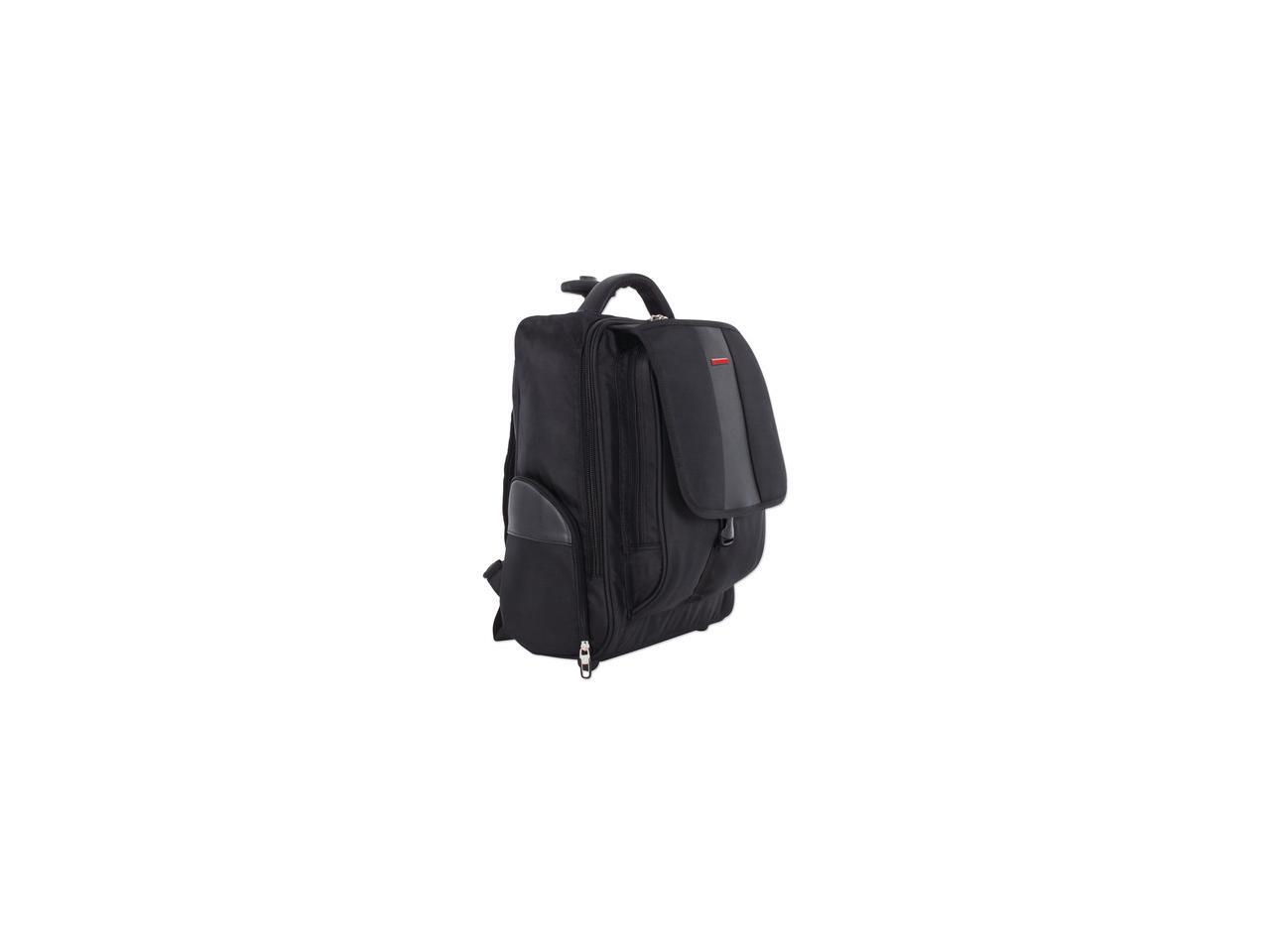 Swiss Mobility Black Litigation Backpack On Wheels, Holds Laptops 15.6 ...