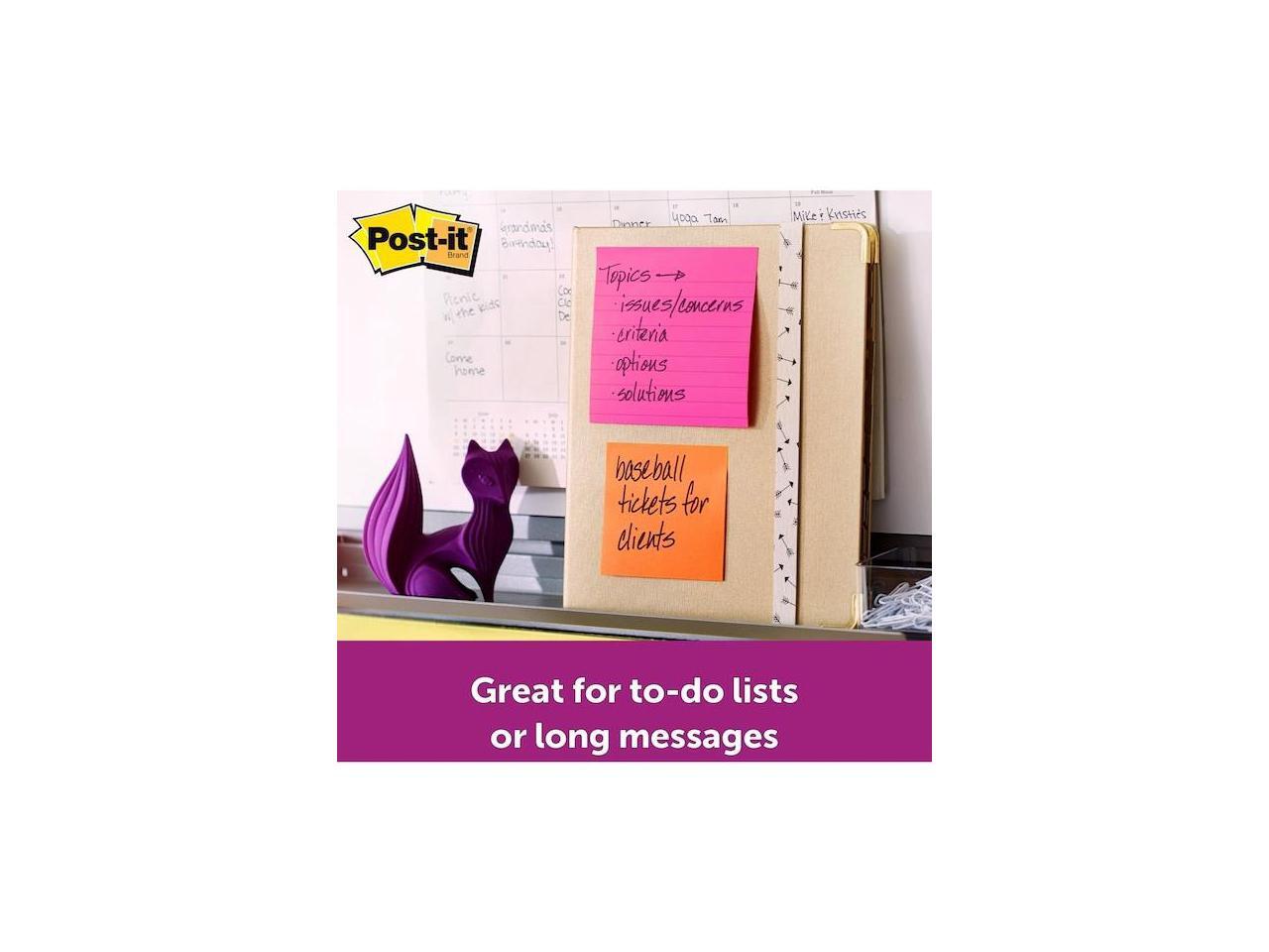 Post-it Super Sticky Notes, 4x4 In., PK6 4" x 4" Rio De Janeiro 675 ...
