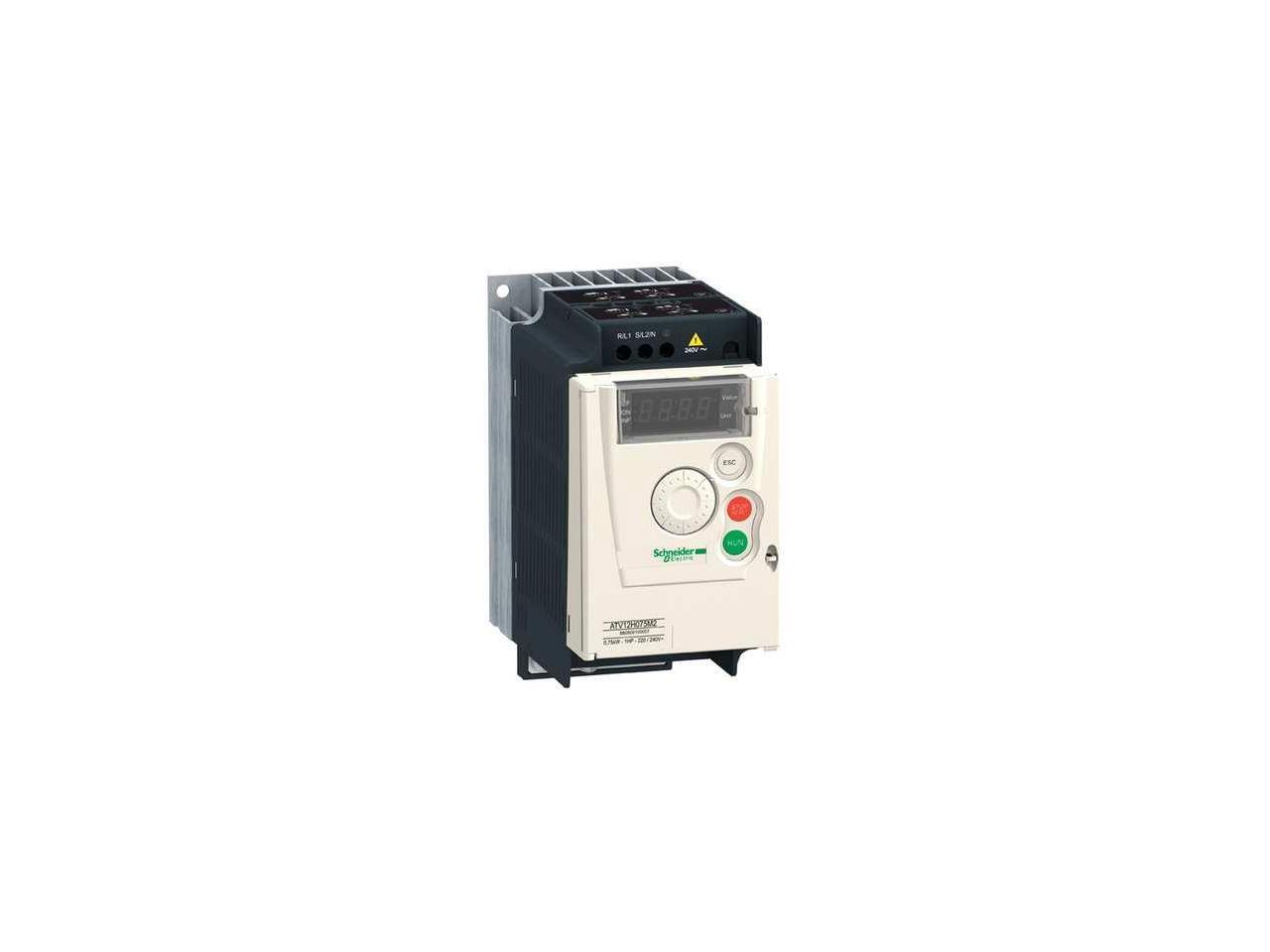 SCHNEIDER ELECTRIC ATV12H055M2 Variable Frequency Drive, 3/4 HP, 230VAC ...