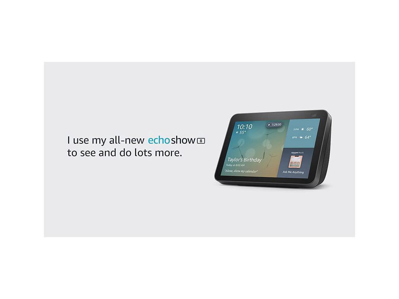 Amazon Echo Show 8 (2nd Gen, 2021 release) HD Smart Display with Alexa ...