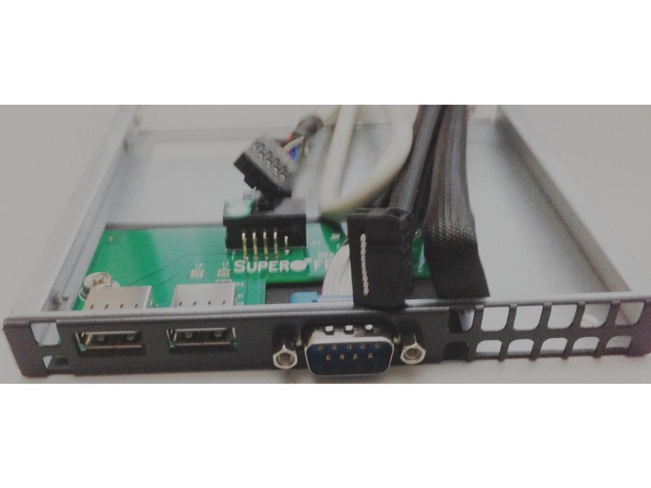 Supermicro MCP-220-00007-01 Black USB/COM Port Tray For SC825 & SC836 ...