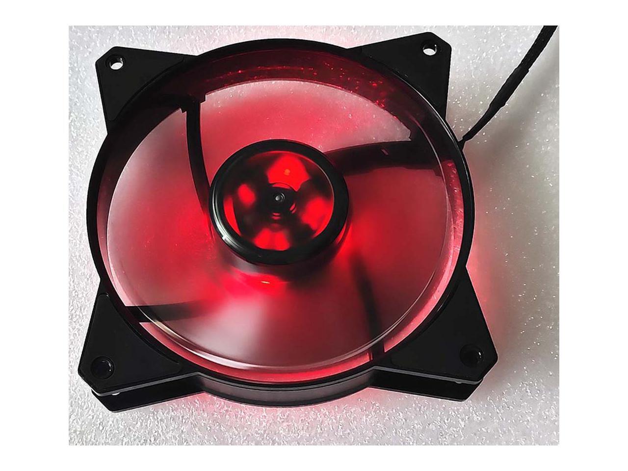 120mm Cooling Fan MF120R DF1202512RFMN 2V 0.37A 4 Wires 4 Pins RED Led ...