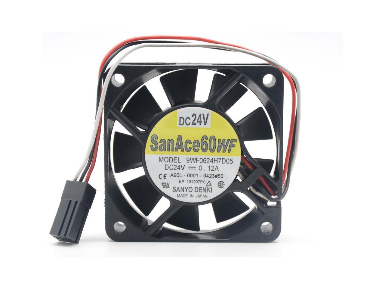 60MM Fanuc Cooling 9WF0624H7D05 9WF0624H7D03 A90L-0001 24V 0.12A 3 ...