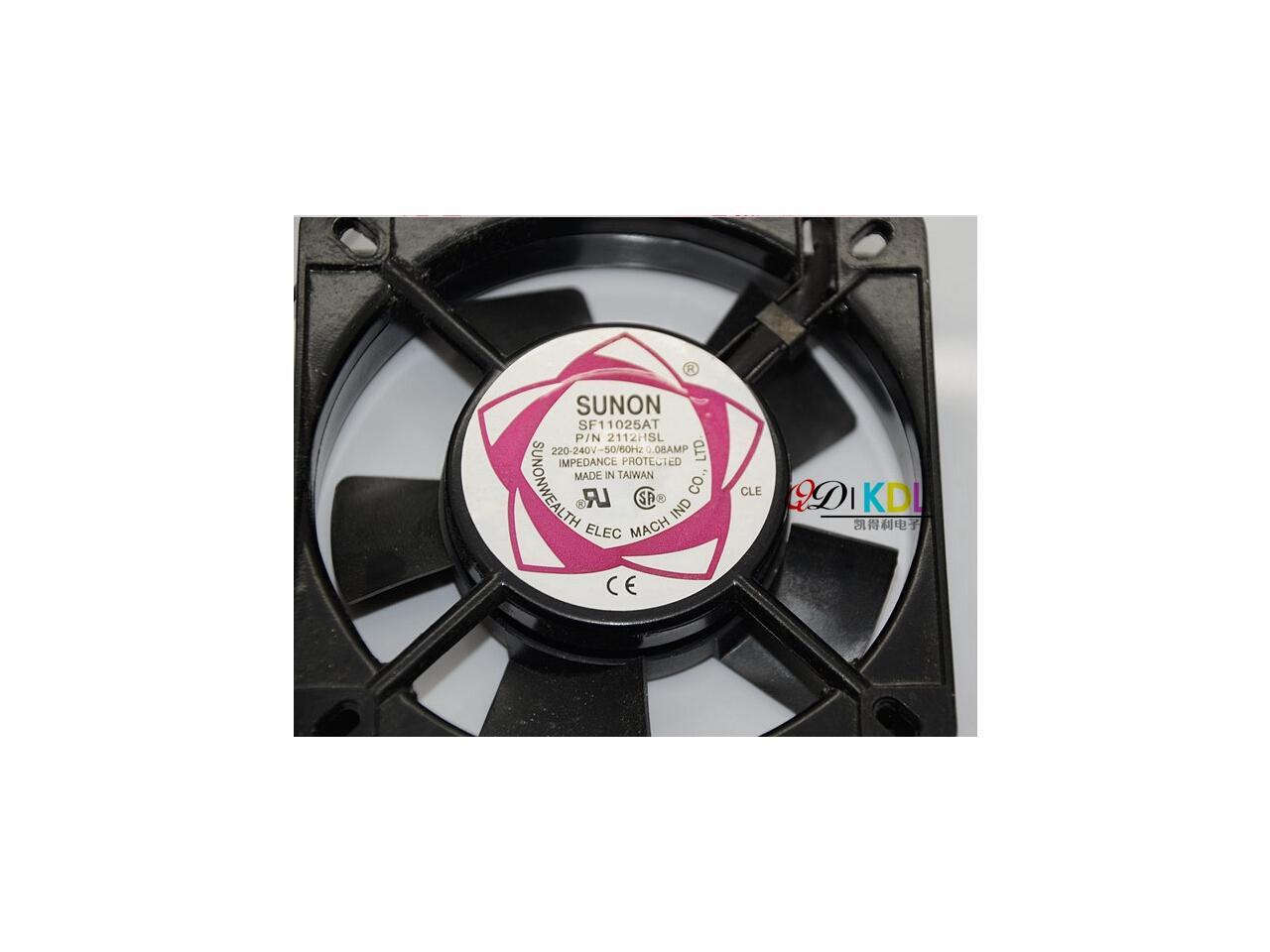 SUNON SF11025AT 2112HSL 11025 Sleeve Bearing Cooling Fan with 220~240V ...
