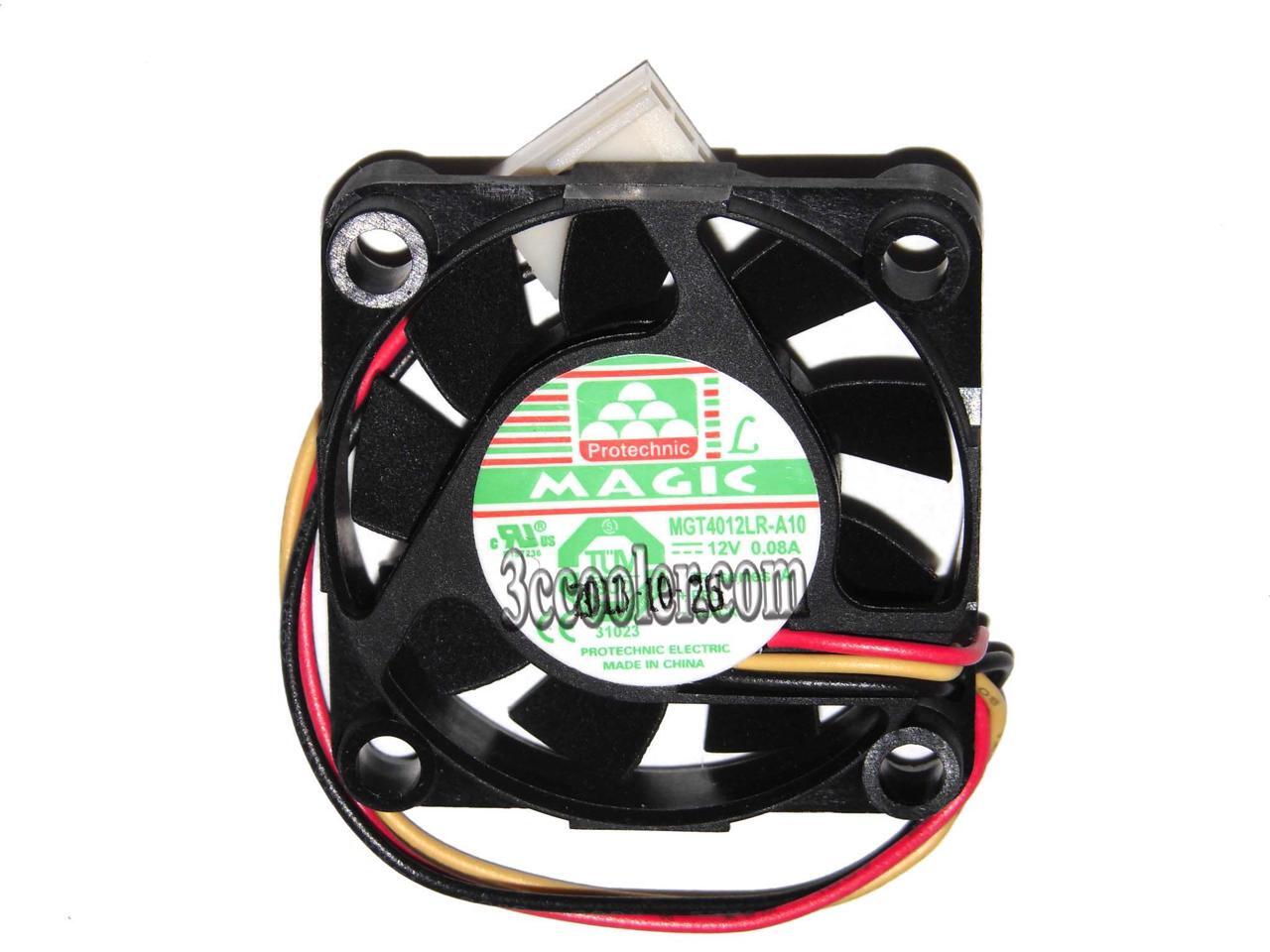 MAGIC 40*10mm 4CM MGT4012LR-A10 12V 0.08A 3 wires 3 pins micro fan cpu ...