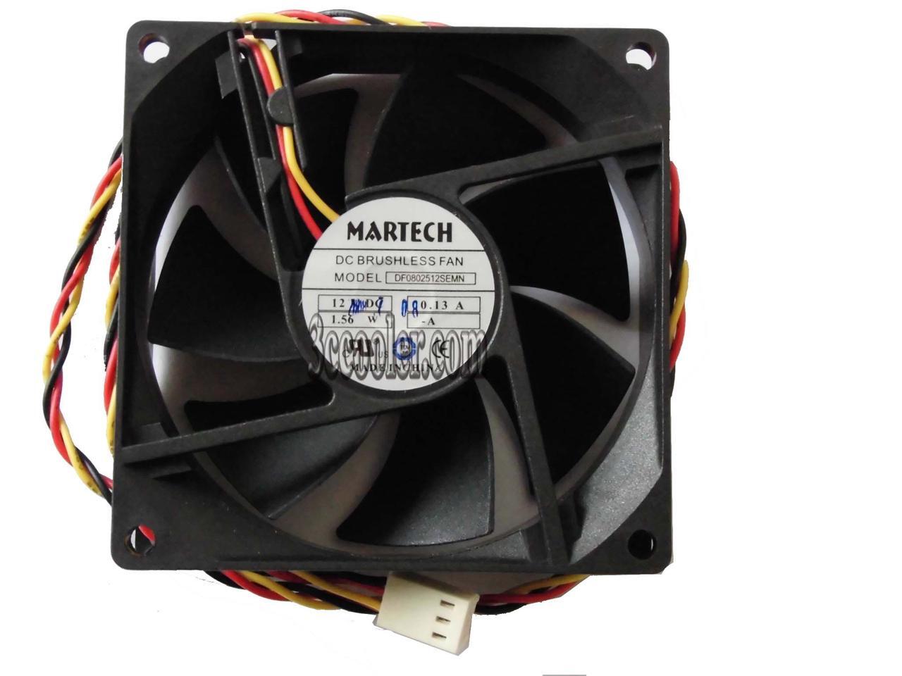Martech 80*25mm 8cm DF0802512SEMN 12V 0.13A 1.56W 3 wires 3 pins Case ...