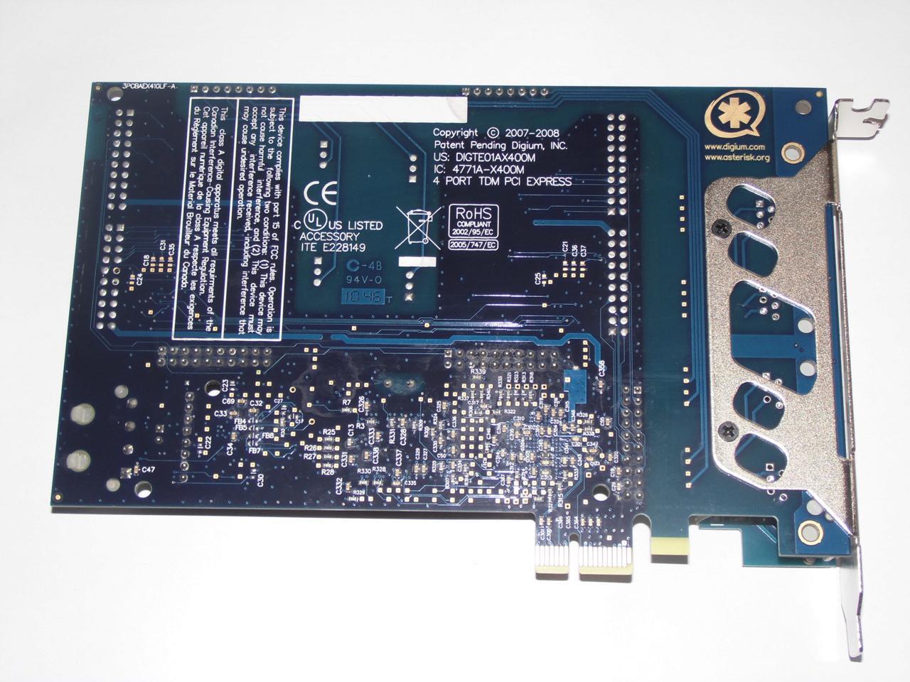 Analog voip Asterisk card AEX800 8 fxo (X400M * 2) ports pic-E ...