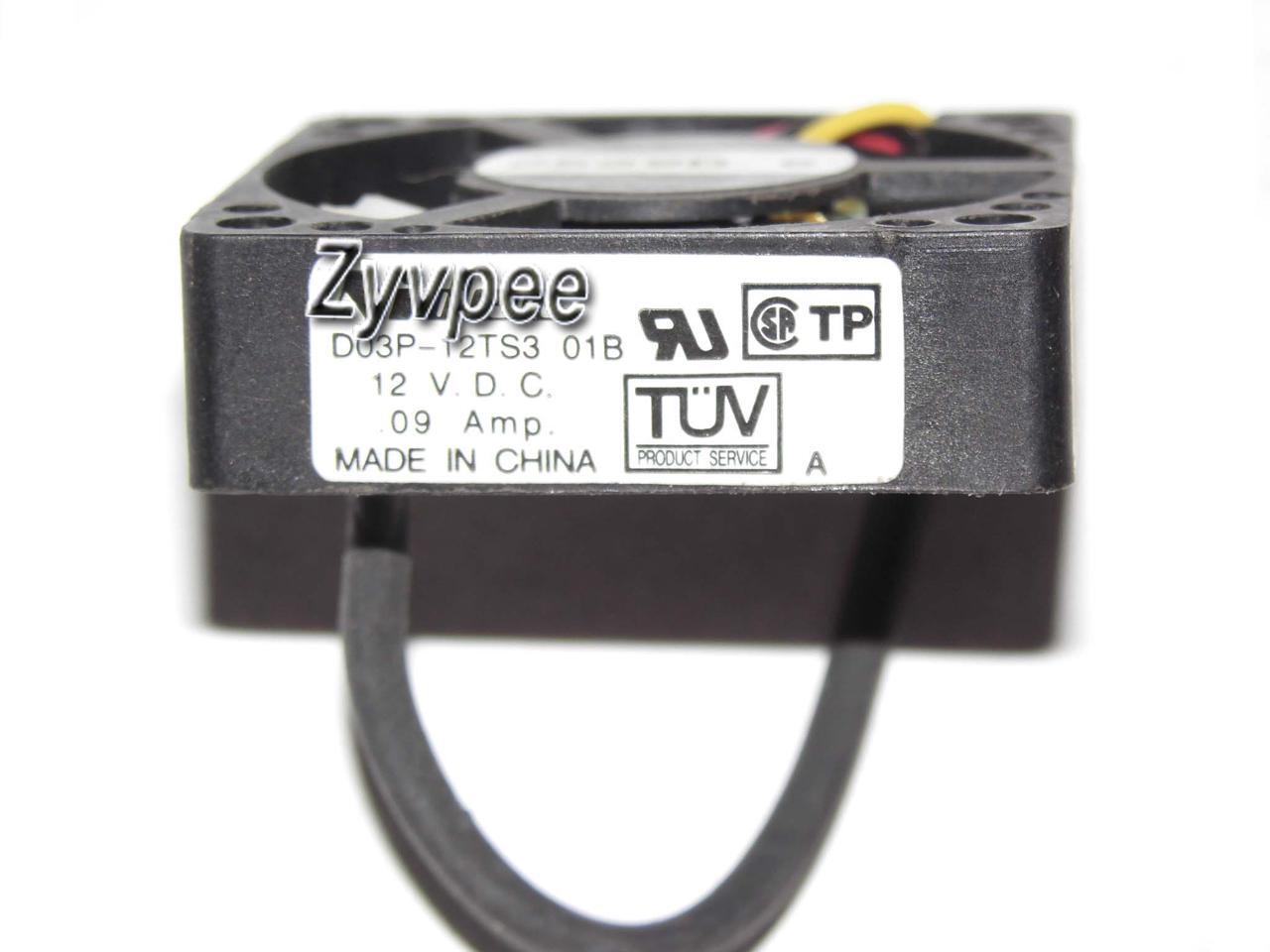 Zyvpee/Nidec 35*10MM D03P-12TS3 01B DC 12V 0.09A 3 wires 3 pins 3.5CM ...