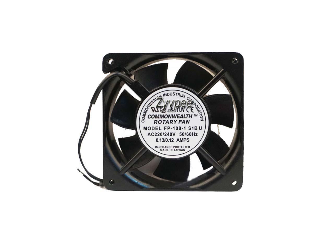 Commonwealth 12038 FP-108-1 S1B U 220-240V 50-60Hz 0.13-0.12A FP-108-1-S1-B 2Wire Industrial Fan ...