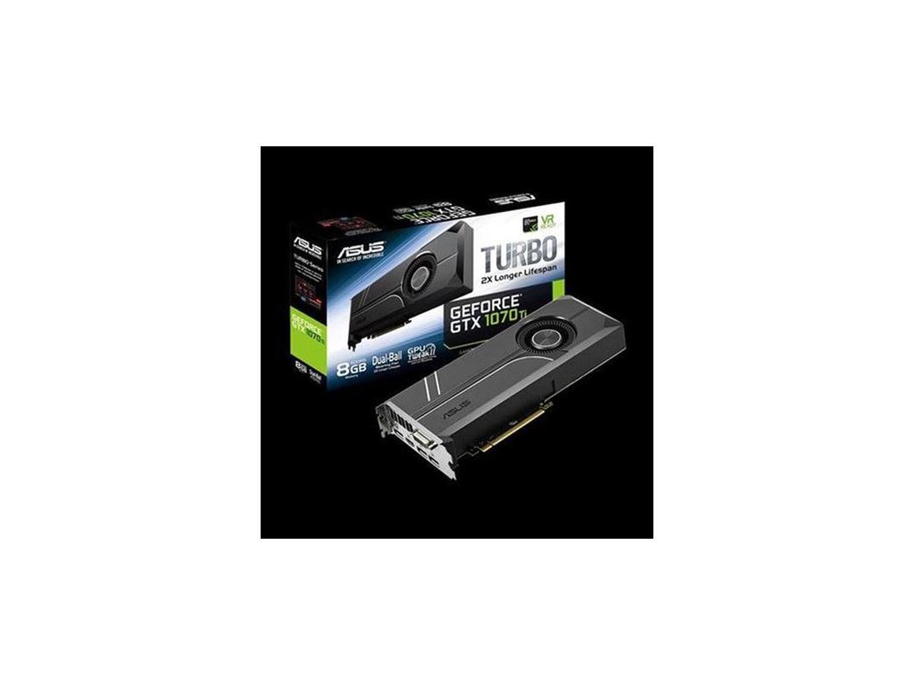 ASUS Video Card TURBO-GTX1070TI-8G TURBO GTX 1070 TI 8GB GDDR5 256-bit PCIE DVI/HDMI/Display ...