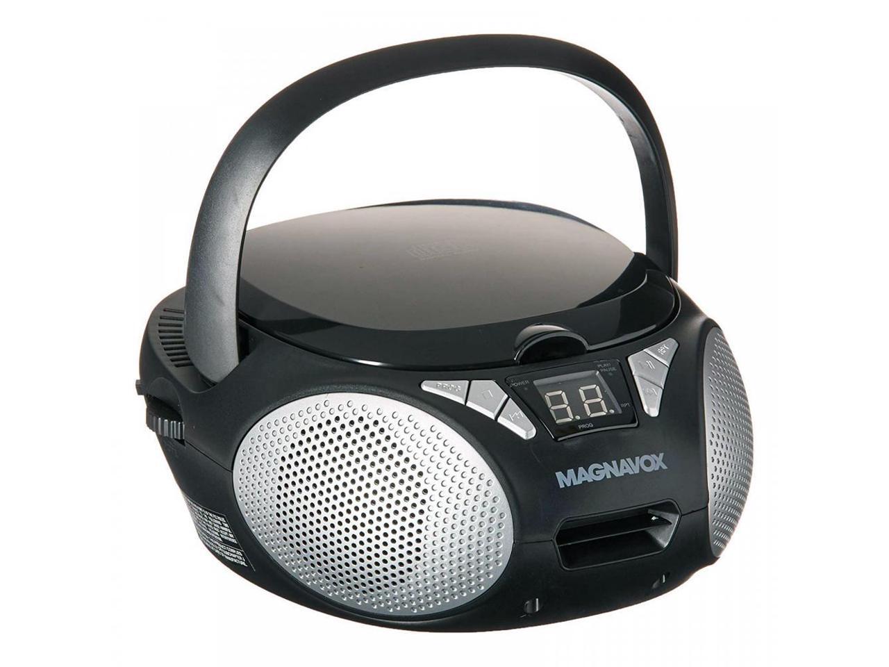 Magnavox CD Boombox with AM/FM Stereo Radio in Black (MD6924) - Newegg.com