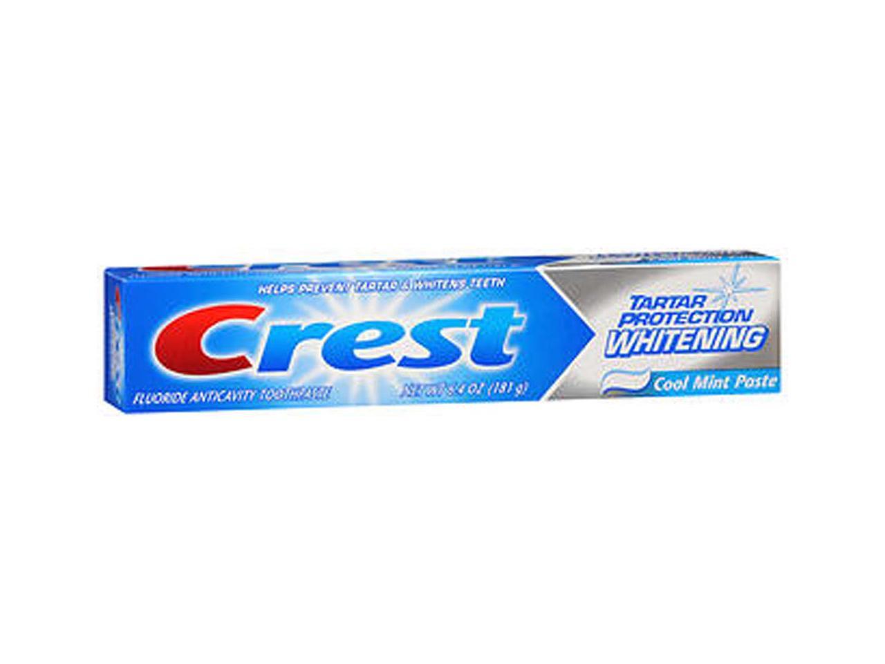 Crest Tartar Protection Toothpaste Whitening Cool Mint - 5.7 oz ...