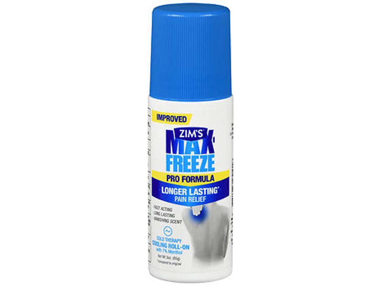 Zim's Max-Freeze Pro Formula Cold Therapy Cooling Roll-On - 3 oz ...