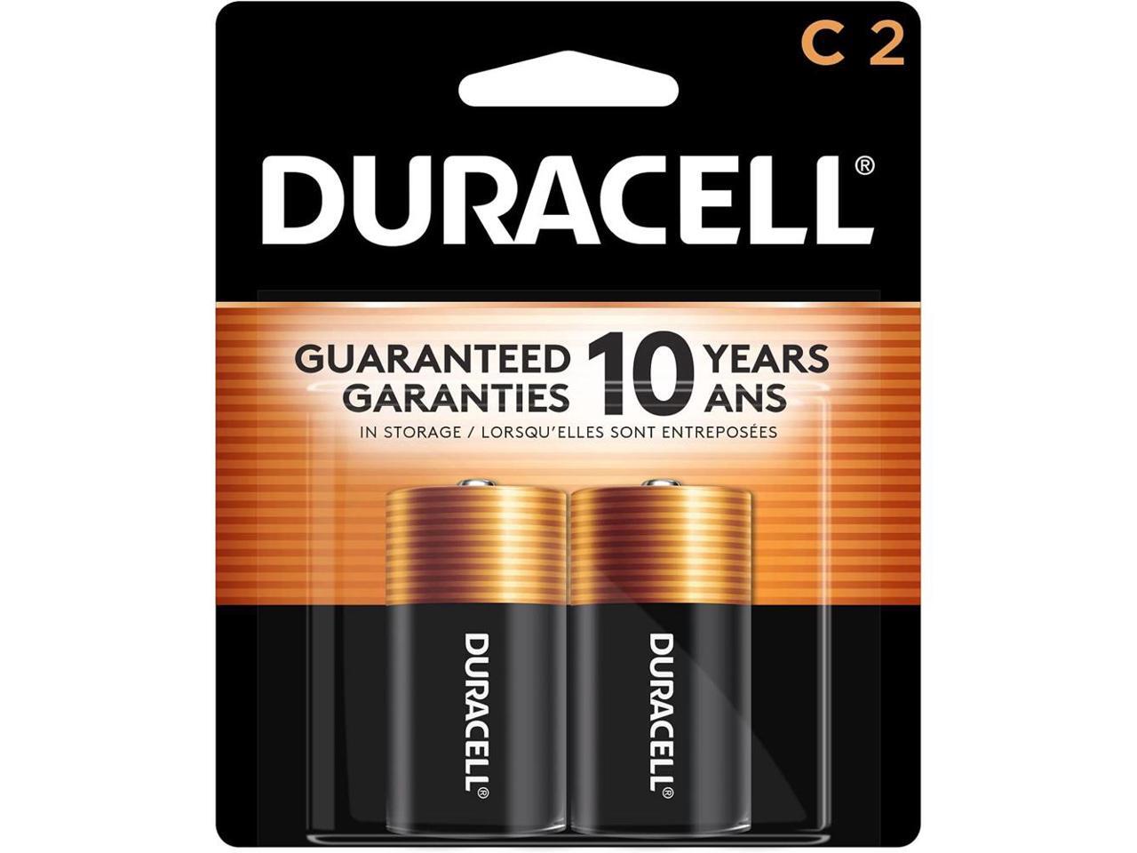 DURACELL Coppertop 1.5V Size C Alkaline Battery, 2-pack - Newegg.com