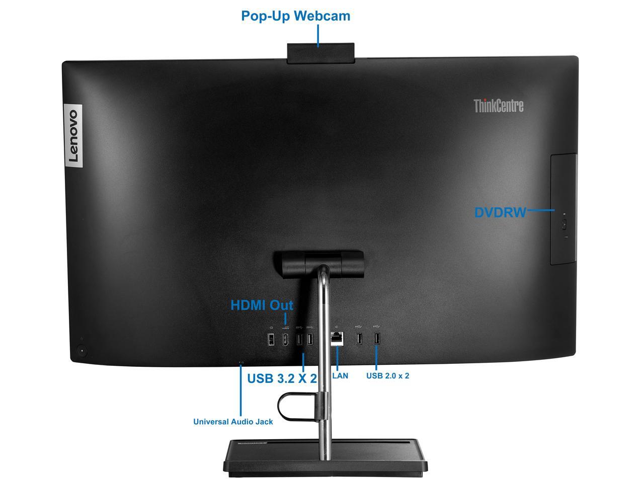 Lenovo ThinkCentre Neo 30a Gen 3 All-in-One 27" FHD Computer, Intel i7-1260P, 64GB RAM, 4TB NVMe ...