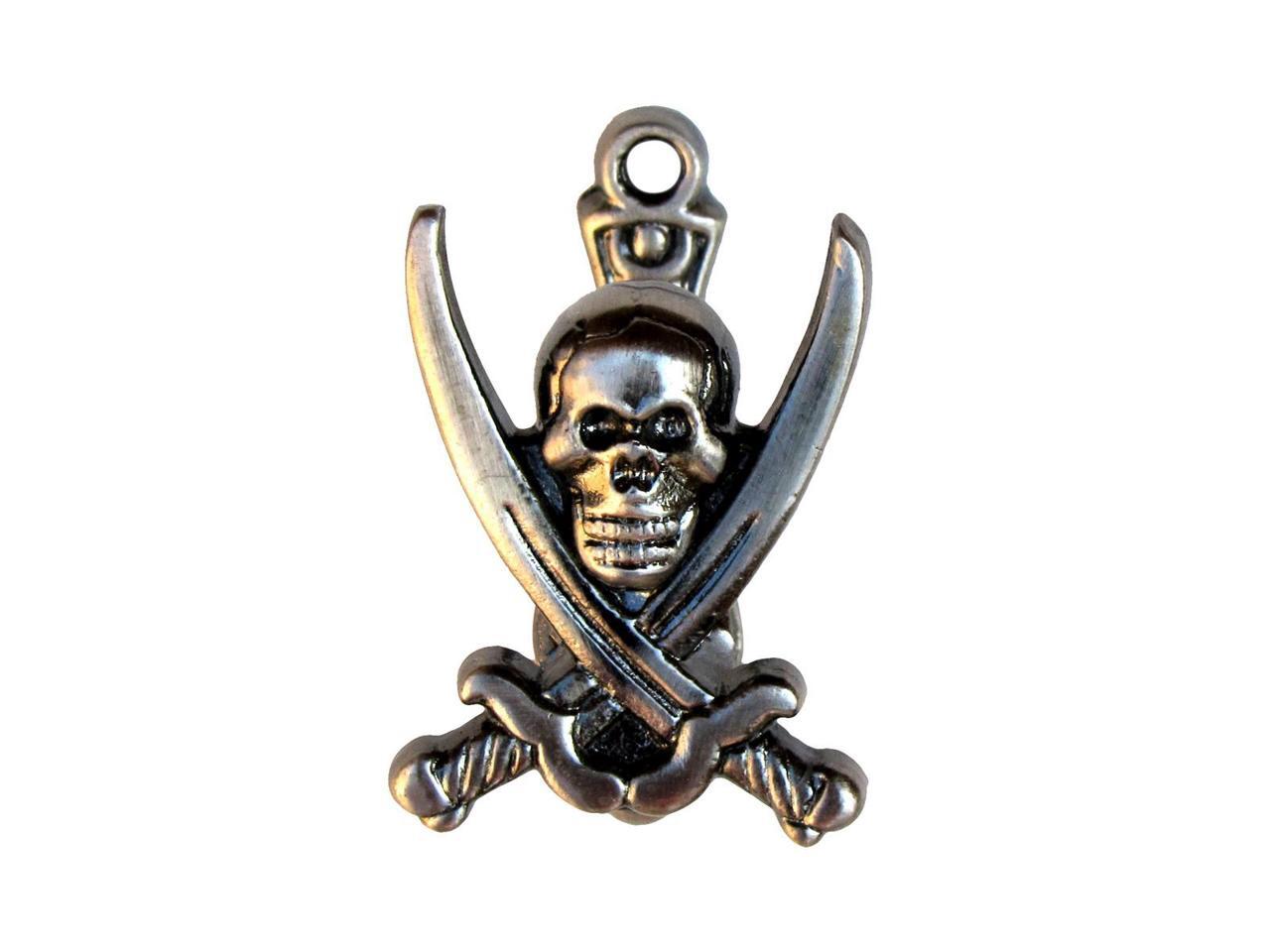 2 Pirate Jolly Roger Shaped Wall Mount Rifle Pistol Sword Hanger Hooks ...