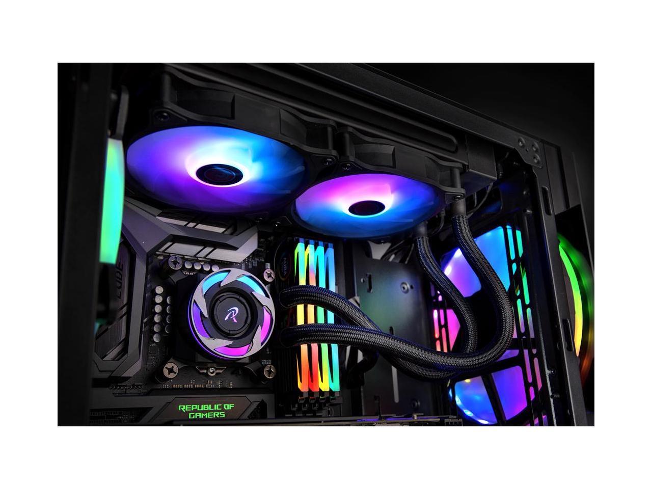 RAIJINTEK EOS 12 RBW ADD, 12025 PWM fan, combines optimized 9 fan ...