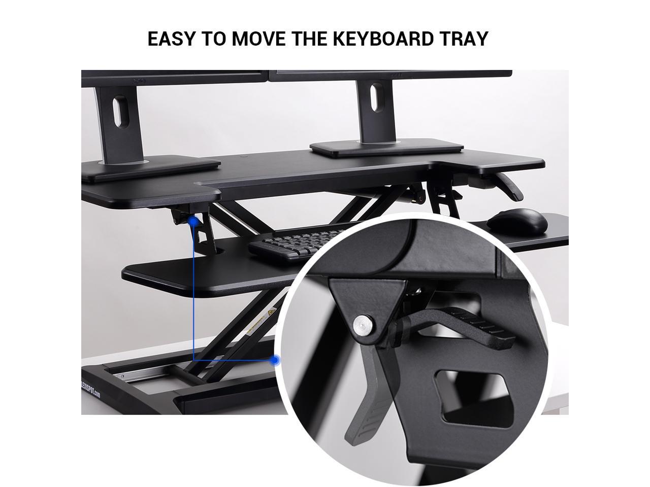 FlexiSpot M7MB Stand Up desk Converter -35" Standing desk Riser with ...