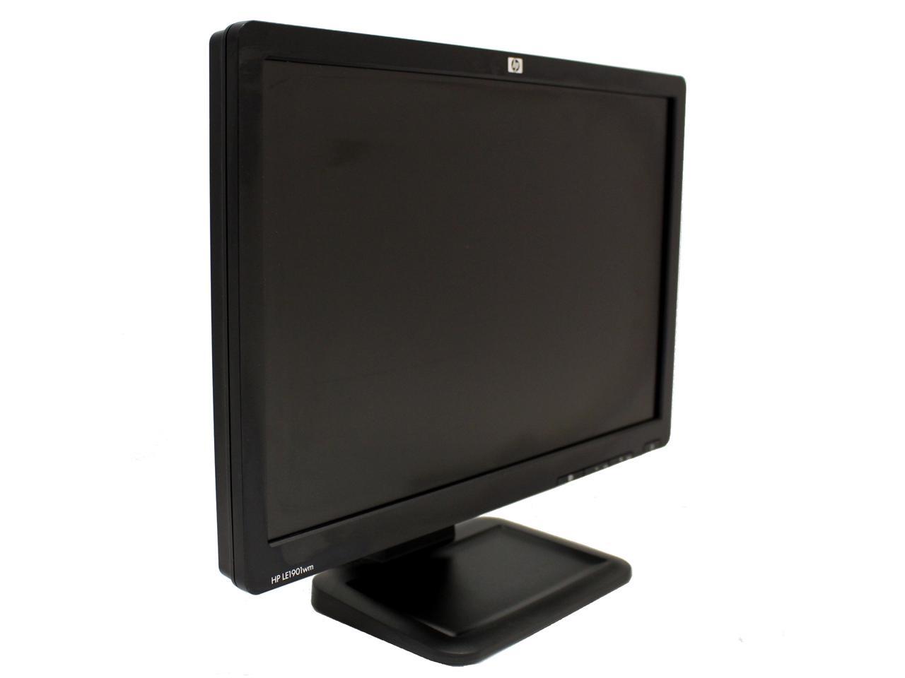 Refurbished: HP LE1901wm 19" Widescreen LCD Monitor w/ VGA & Power Cord ...