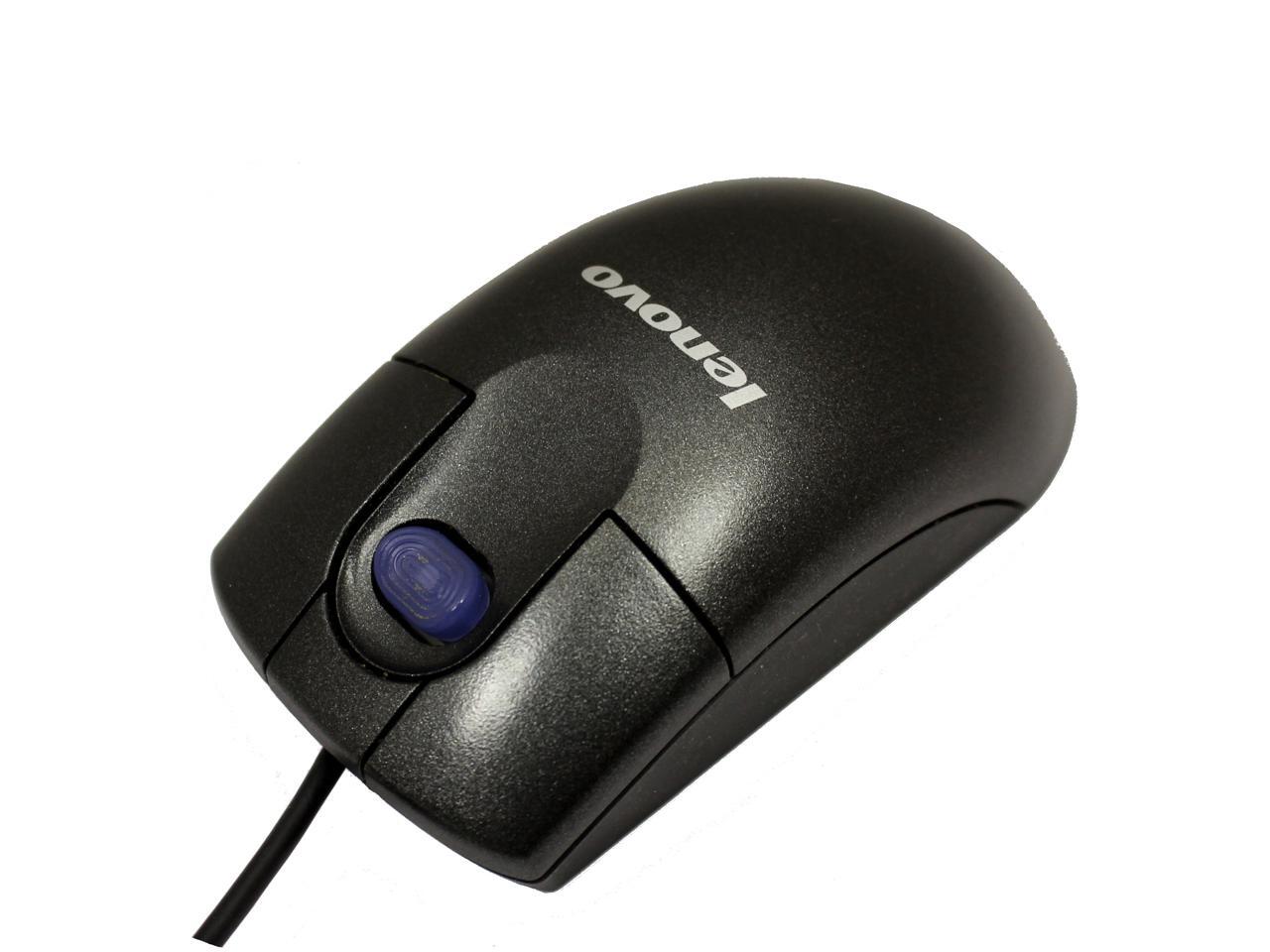 Refurbished: Lenovo Blue Illuminating Wired USB 3 Button Black Optical ...