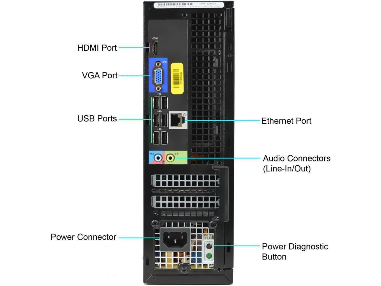 Refurbished: Dell OptiPlex 3010 SFF All-in-One with Dell 22" 1920 x 1080 Monitor Desktop PC ...