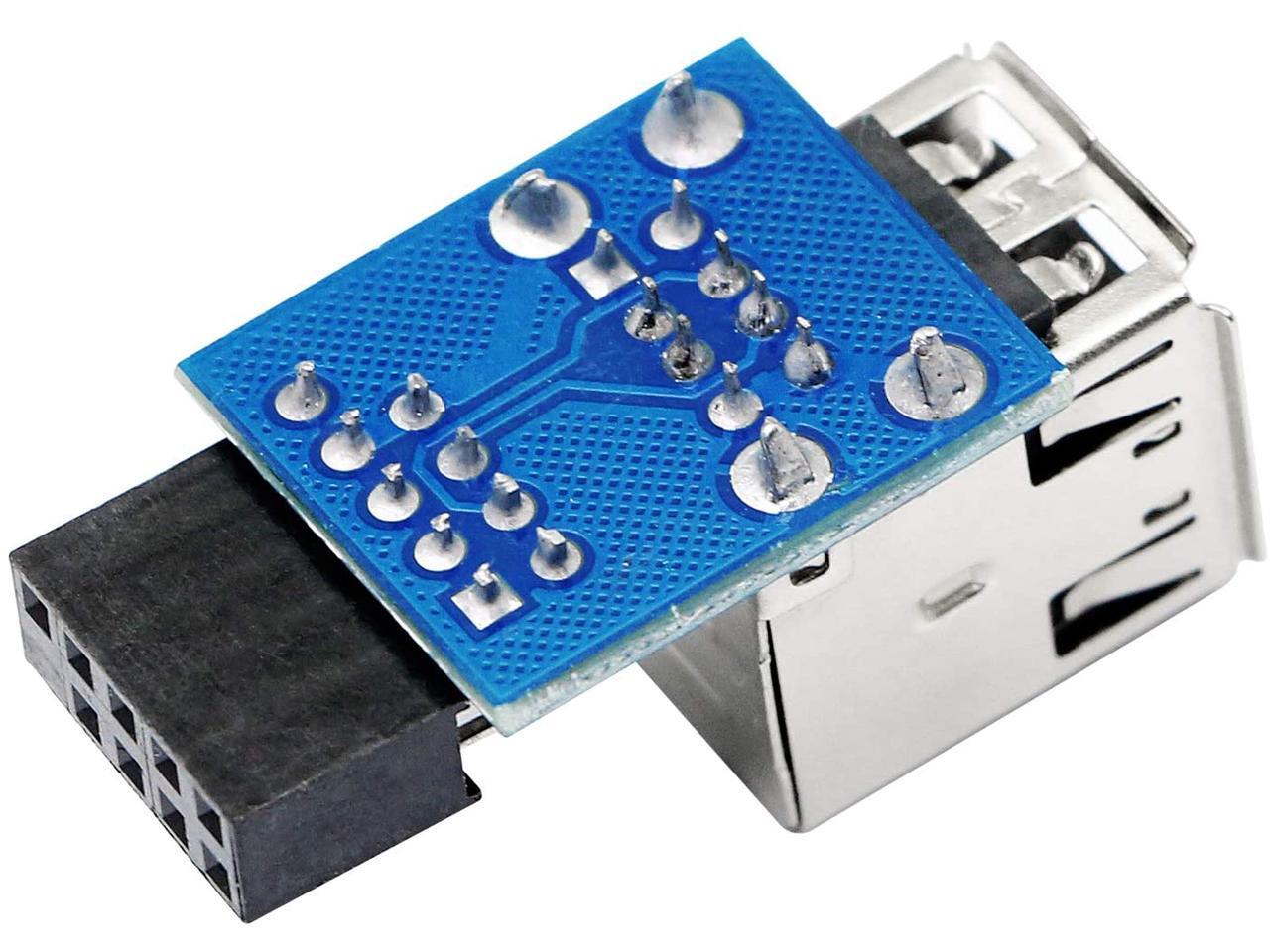 SinLoon 9pin USB 2.0 Female Pin Dual 2 Port USB Motherboard Header ...