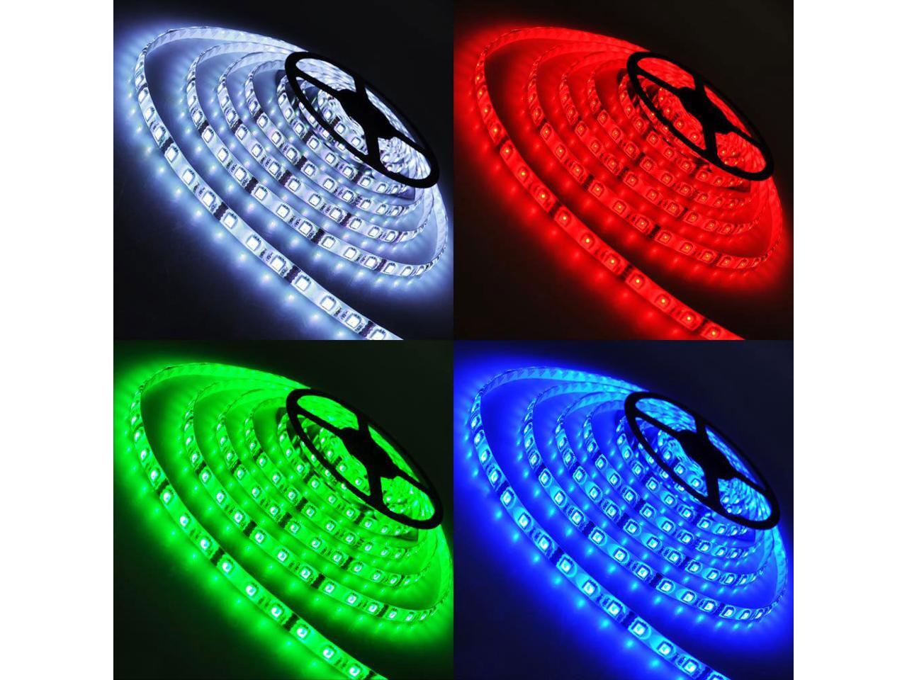 Multi-Color Waterproof 5-Meter Flexible LED Light Strip w/ Remote ...
