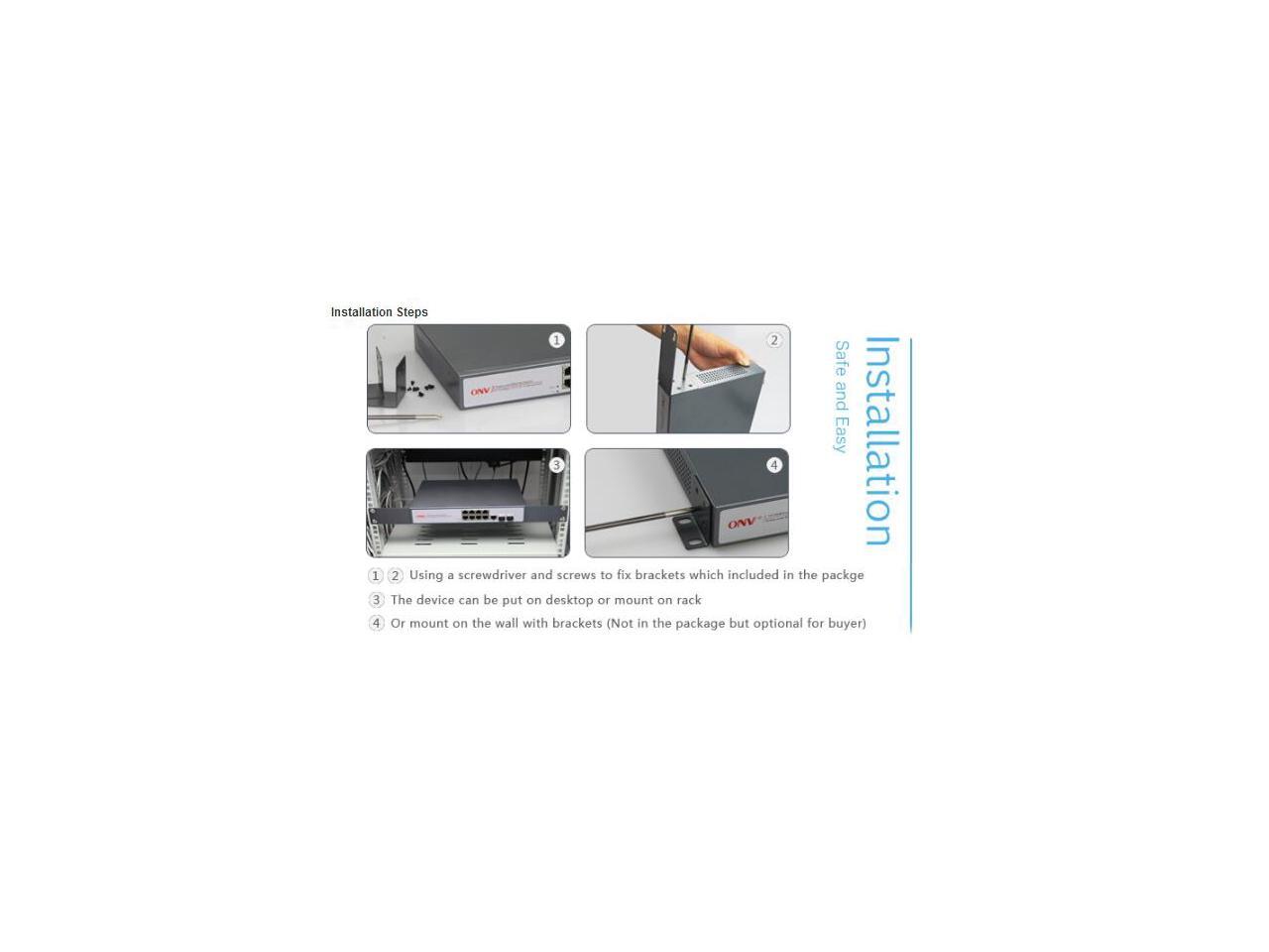 ONV-POE33108PFM-at 10-port Gigabit Managed PoE Switch with 8x 10/100 ...