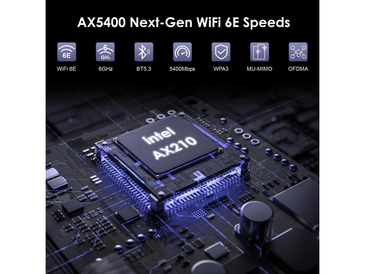 Wavlink WiFi 6E AX5400 PCIe WiFi Card AX210 Network Card Bluetooth 5.3 ...