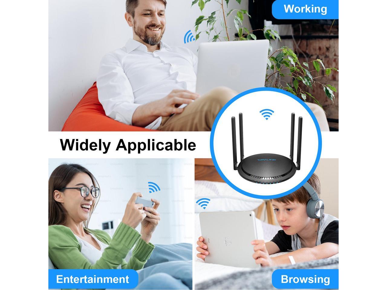 WAVLINK AX3000 WiFi Router Dual Band WiFi 6 Gaming Router 802.11ax Full ...