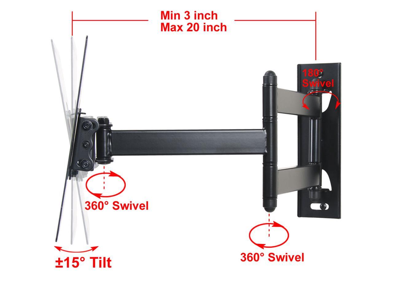 VideoSecu LCD LED HDTV Wall Mount for 22-40 inch TV Monitor Flat Panel ...