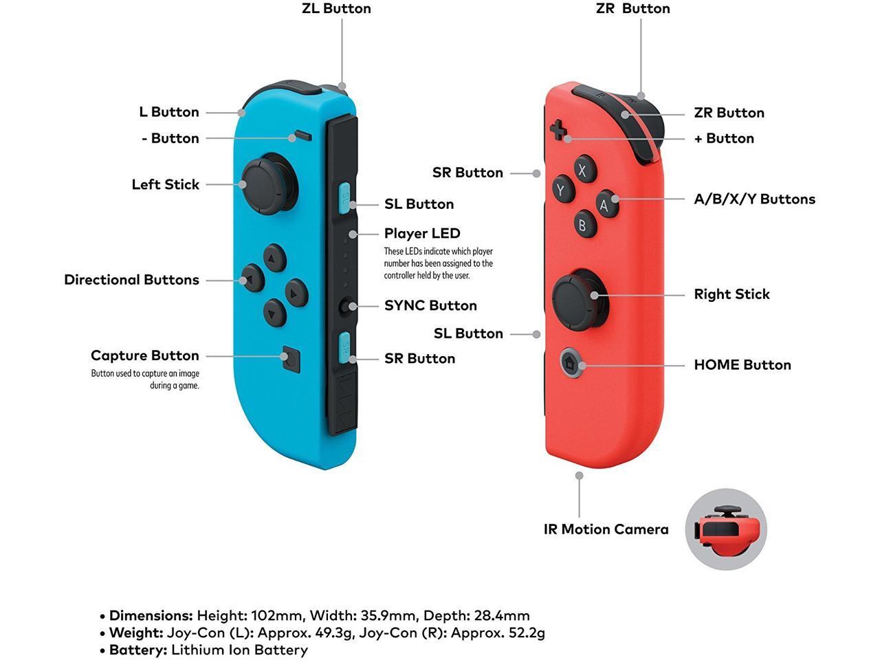 Nintendo Switch Bundle 3 Items Nintendo Switch 32gb Console Neon Red