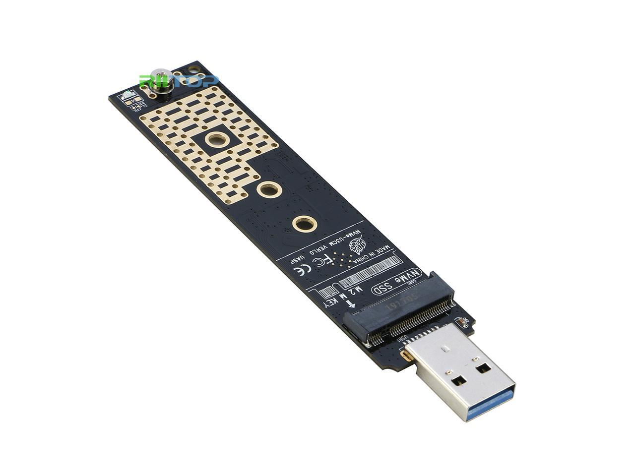 M.2 NVME SSD to USB Adapter Converter Gen2 10Gbps for M Key PCIe NVMe ...