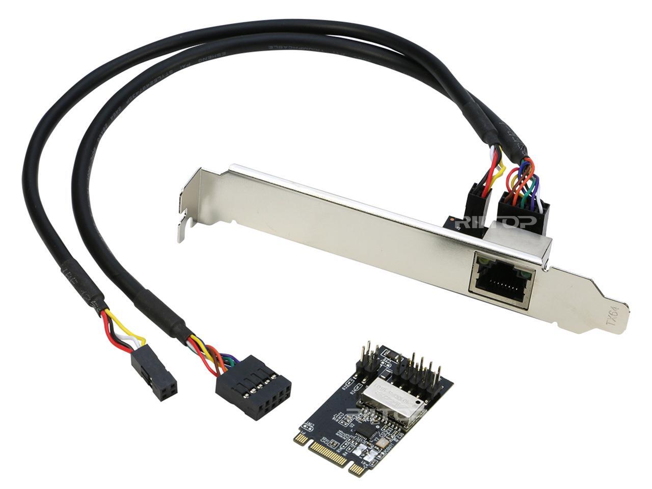 M.2 B Key M key to RJ45 1000M Gigabit Ethernet Network Adapter Card ...