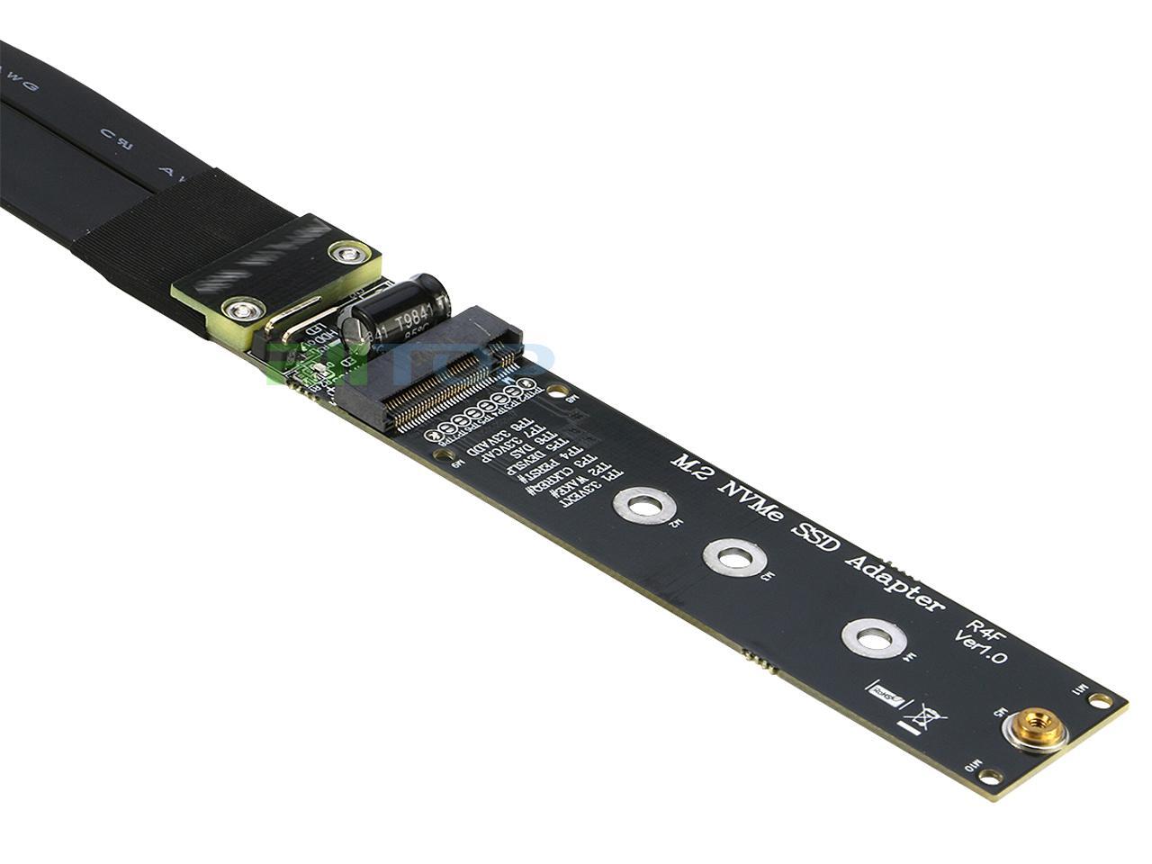 PCIe M.2 NVMe SSD Riser Adapter Extension Card Cable Supports PCIE 3.0 ...