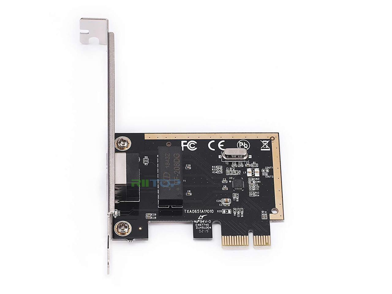 Gigabit Ethernet PCI-e Express x1 1000M Network Adapter LAN Card RJ45 with Low Profile Bracket ...