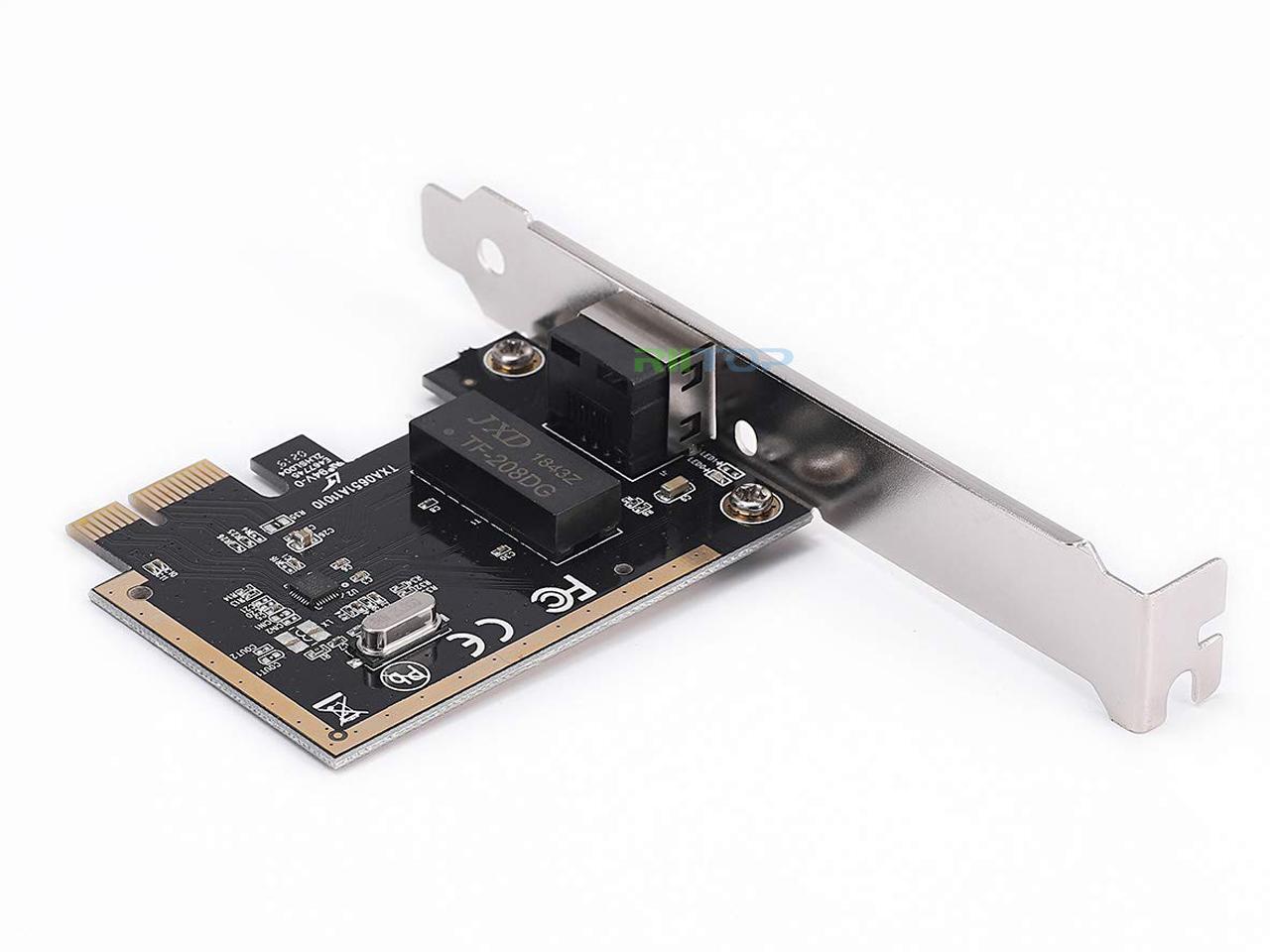 Gigabit Ethernet PCI-e Express x1 1000M Network Adapter LAN Card RJ45 with Low Profile Bracket ...